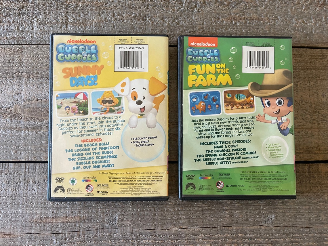 Bubble Guppies Dvds: Nickelodeon Kids TV Show - Choose Your Episode - Etsy
