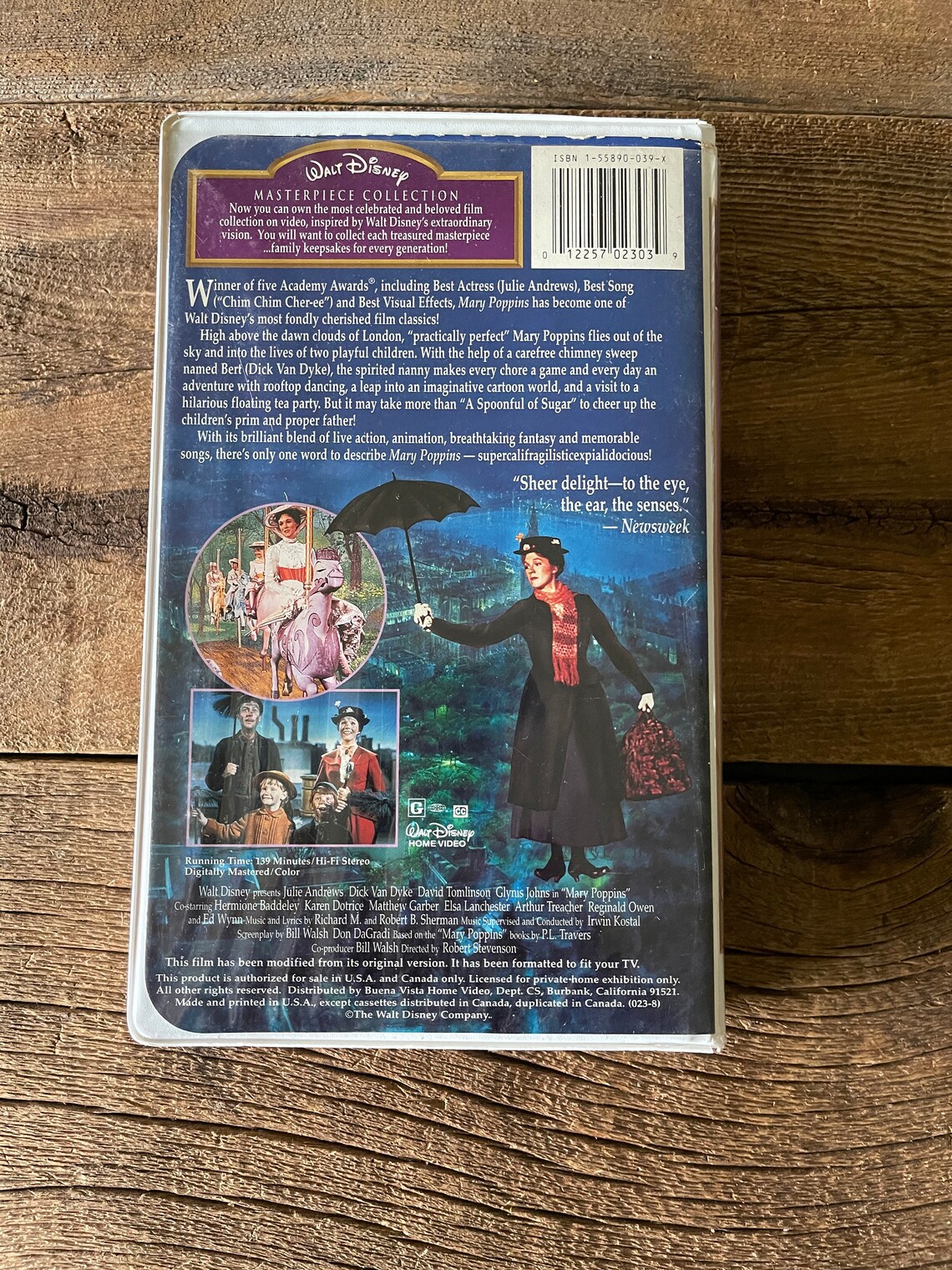 Vintage Mary Poppins Masterpiece Collection VHS Movie 1998 Walt Disney ...