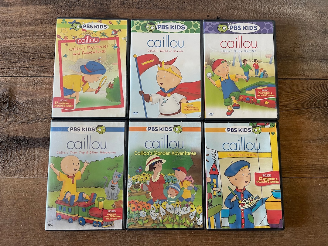 Caillou Dvd's // You Choose // 2000's PBS Kids - Etsy Australia
