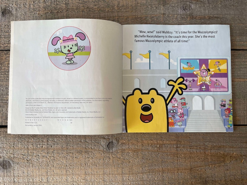 Wow! Wow! Wubbzy! "the Wuzzolympics" Nick Jr. Book - Etsy
