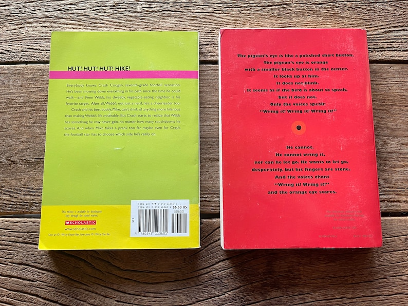 Vintage Jerry Spinelli Books // Crash and Wringer // Set of 2 Books - Etsy