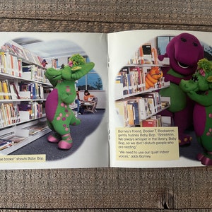 Vintage Barney Books // Sold Individually // Let's Go to the Firehouse ...