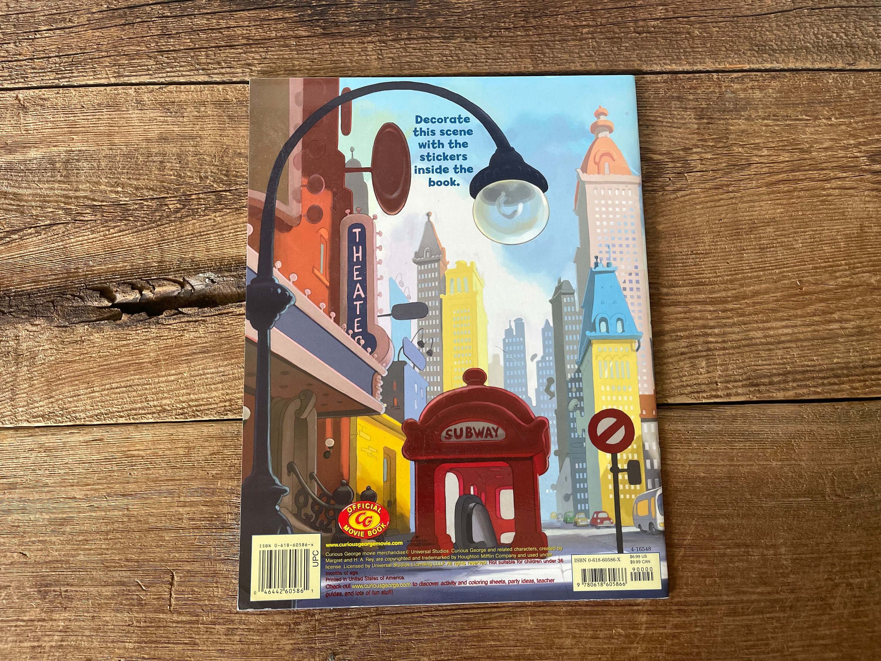 NEW Curious George Sticker Fun Book // Based on Books by - Etsy