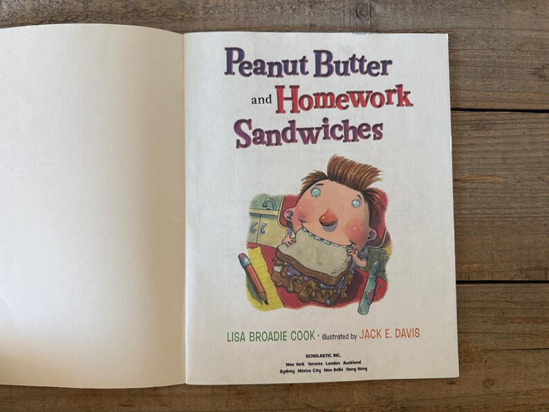 Peanut Butter & Homework Sandwiches Book and Cd // by Lisa Broadie Cook ...