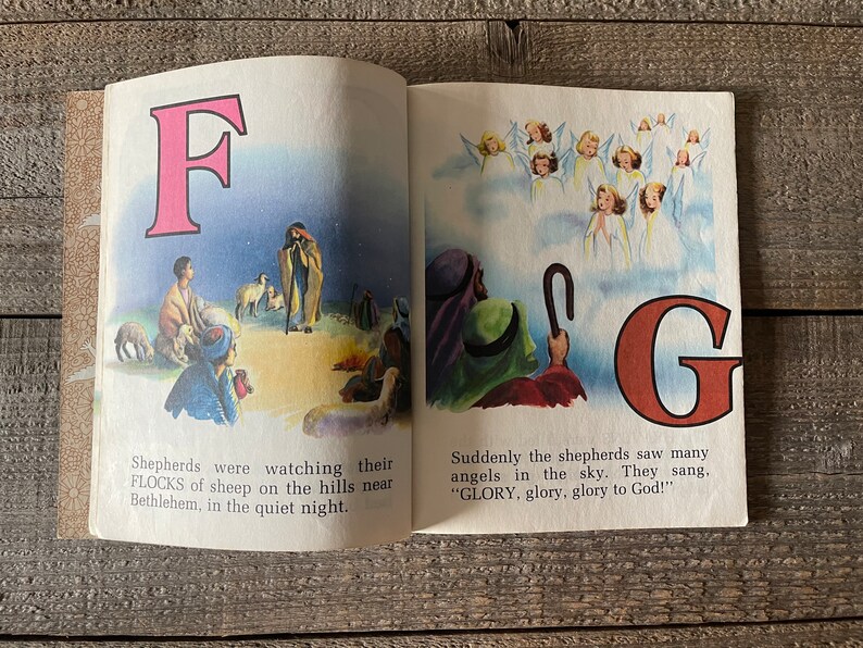 1979 Baby Jesus ABC Story Book // A Happy Day Book // - Etsy