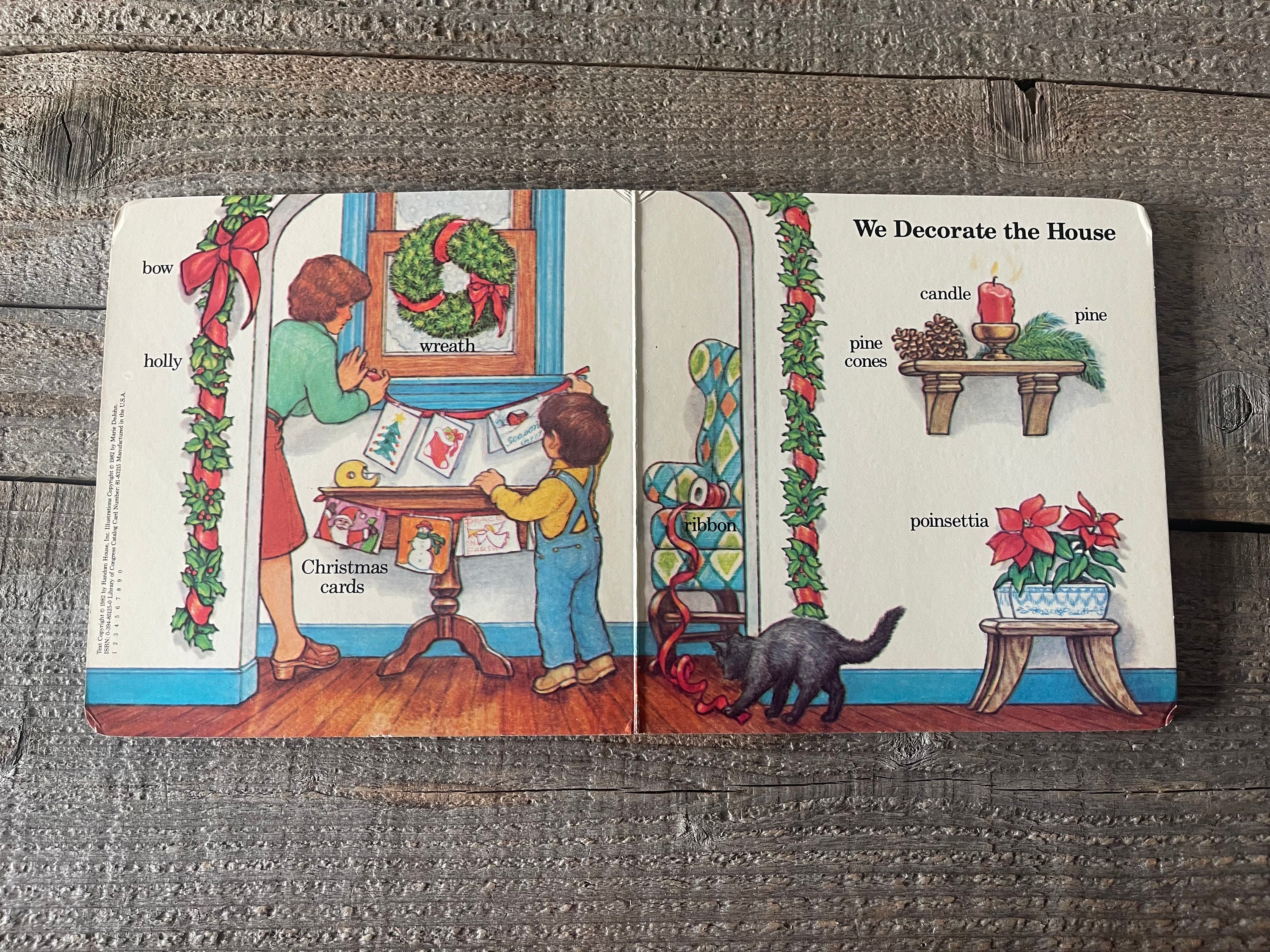 Christmas Words: See-and Say Fun for the Very Young // Happy - Etsy