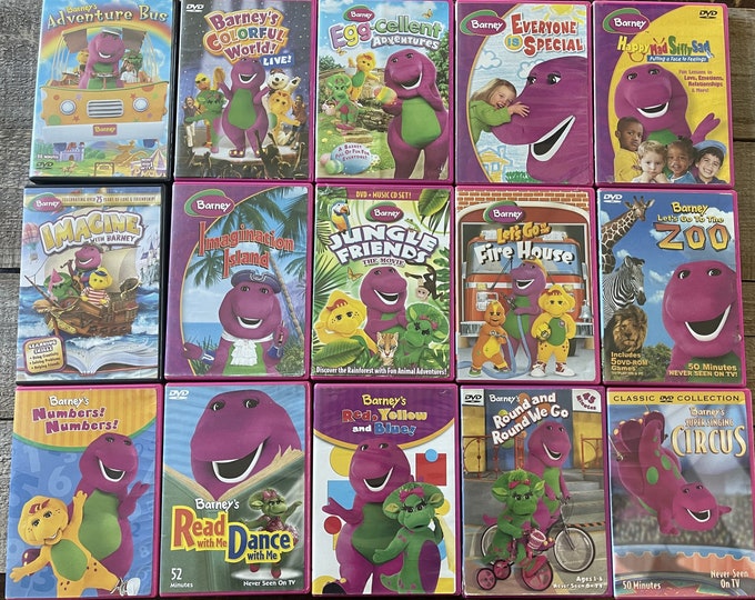 Universal Studios Barney DVD Collection Best Manners Your Invitation to ...