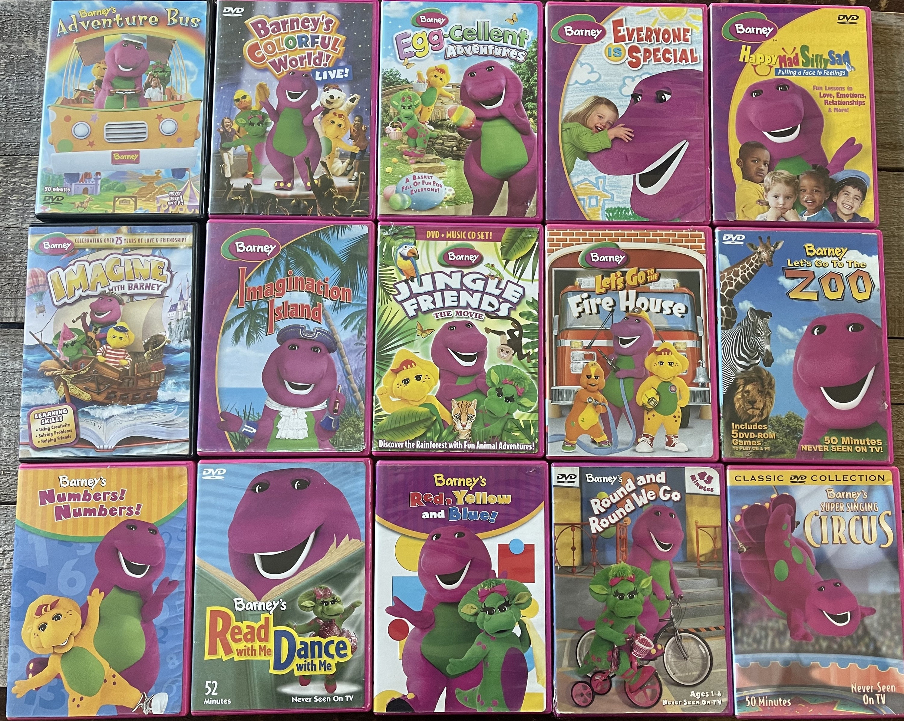 You Choose Vintage Barney DVDS // You Choose // Early 2000's - Etsy