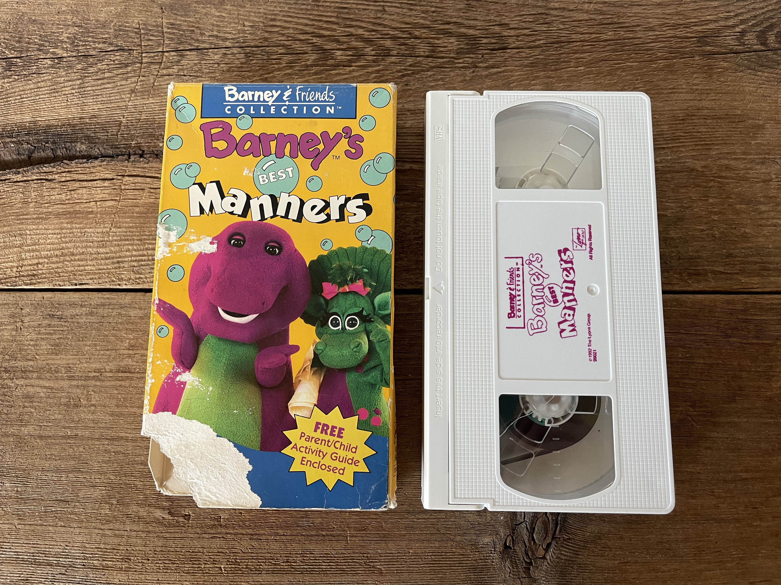 Barney's Best Manners // Barney & Friends // Vintage VHS Movie 1992 - Etsy