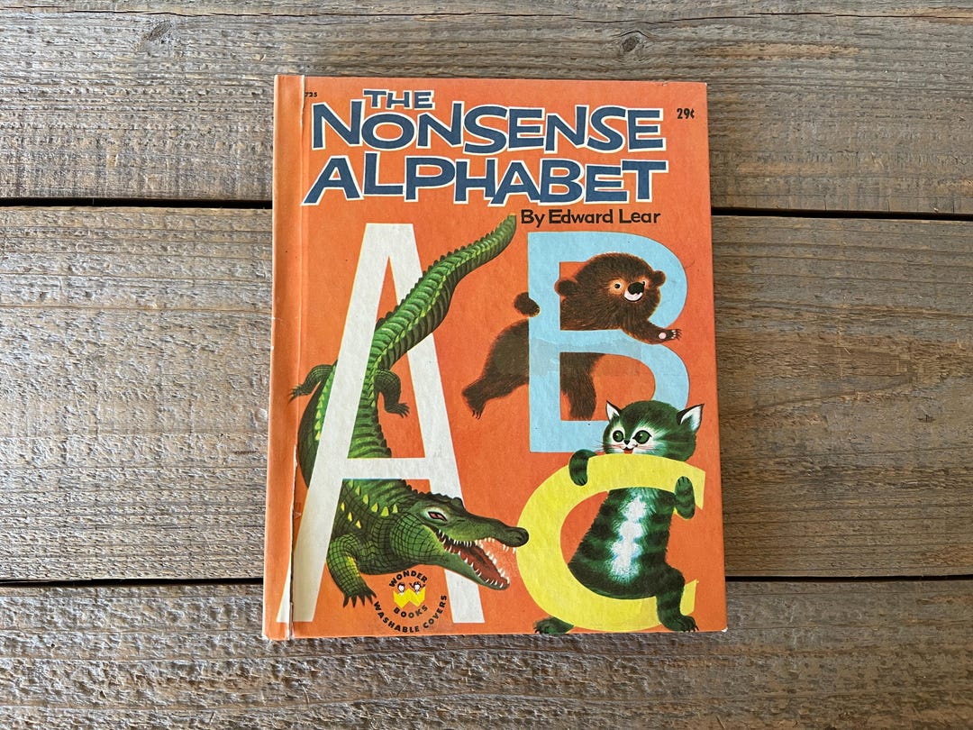 The Nonsense Alphabet // 1959 Wonder Books // Edward Lear, Art Seiden ...