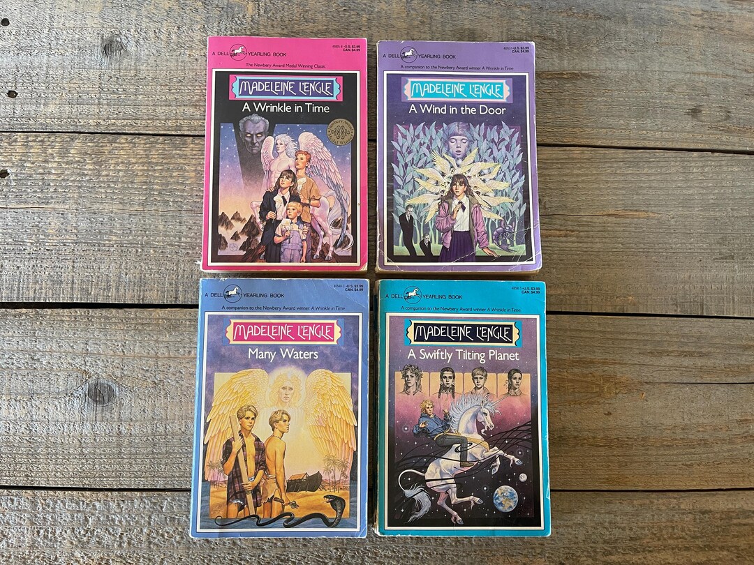 A Wrinkle in Time - the Time Quintet by Madeleine L'engle // 1970's 4 ...