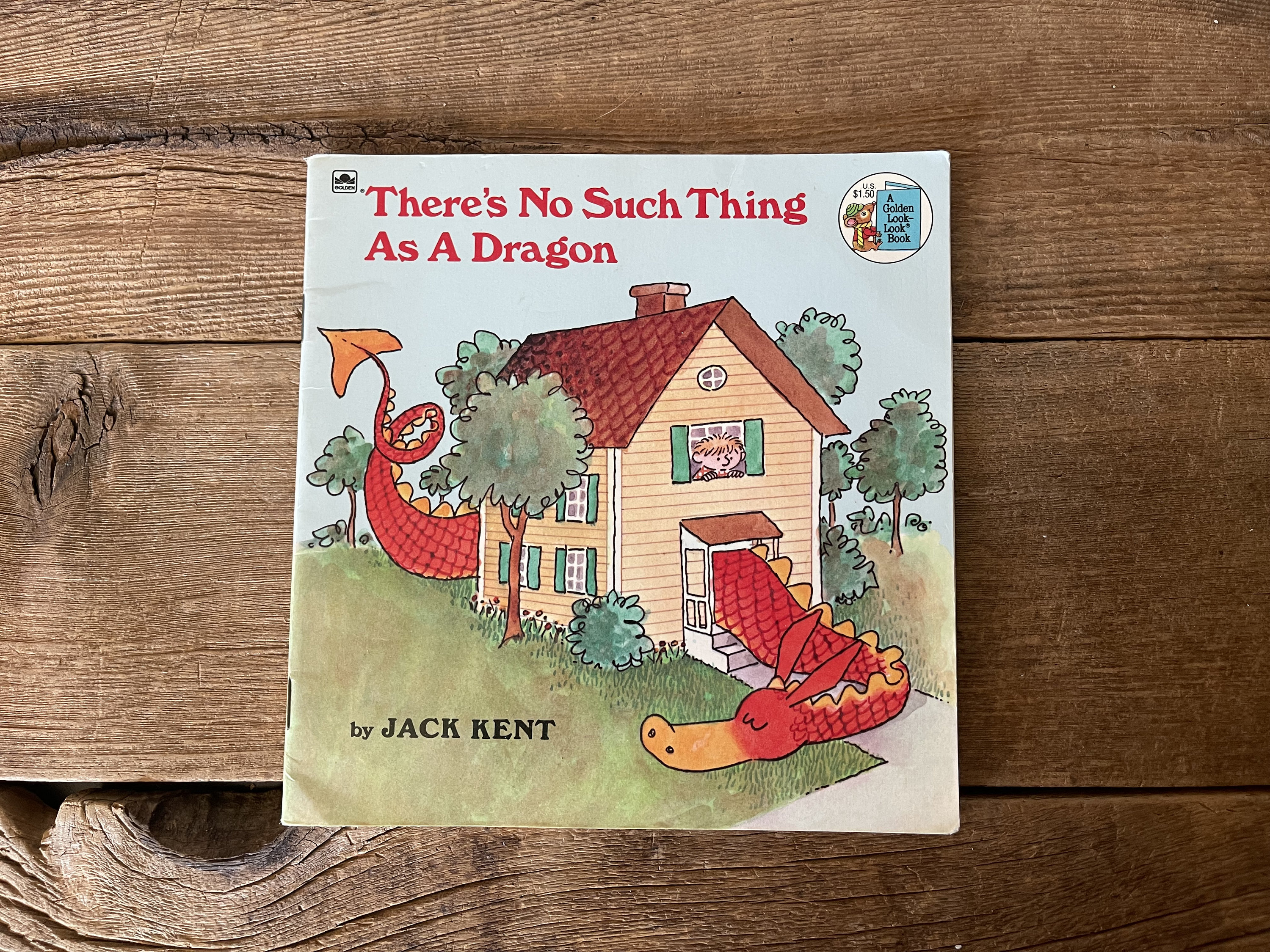 There's No Such Thing as A Dragon // Jack Kent // 1975 Golden Book - Etsy