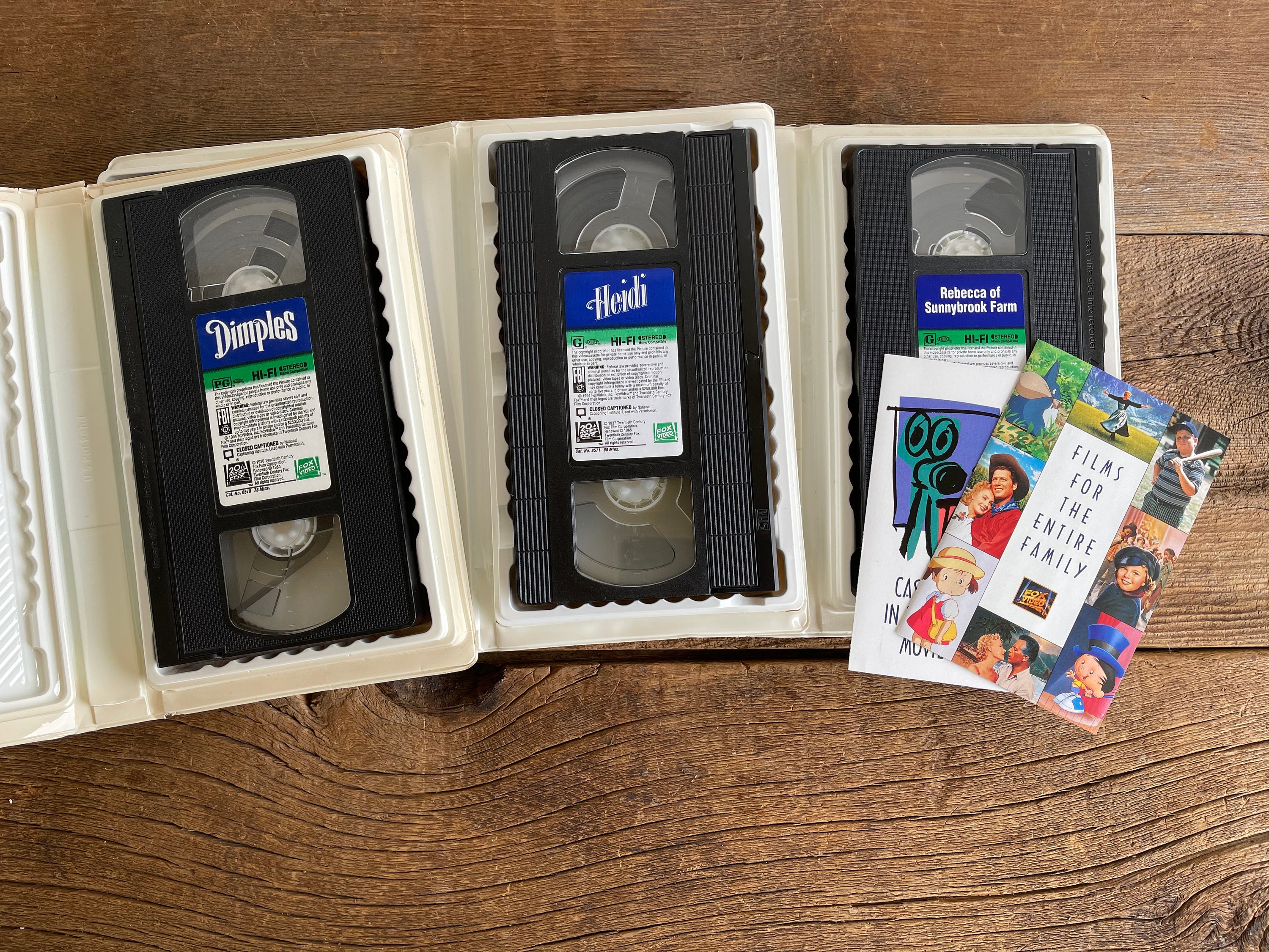 Vintage Shirley Temple VHS Tape Clamshell Case // Colorized Version ...