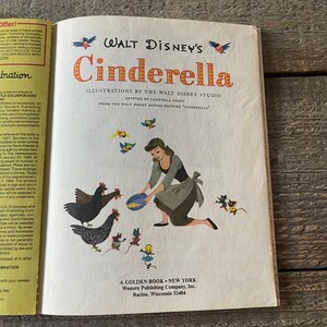 Walt Disney's Cinderella // A Little Golden Book // 1987 - Etsy