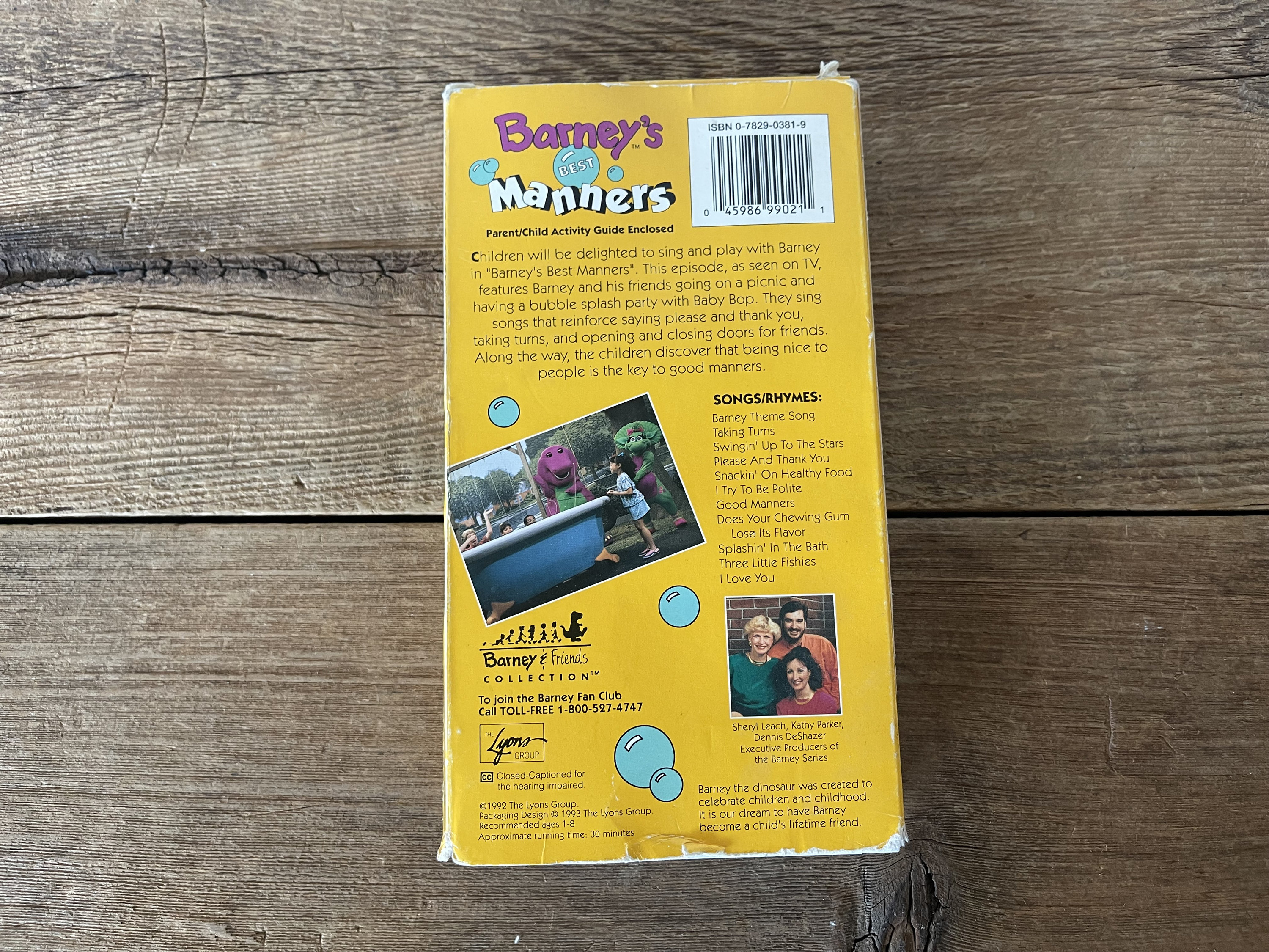 Barney's Best Manners // Barney & Friends // Vintage VHS Movie 1992 - Etsy