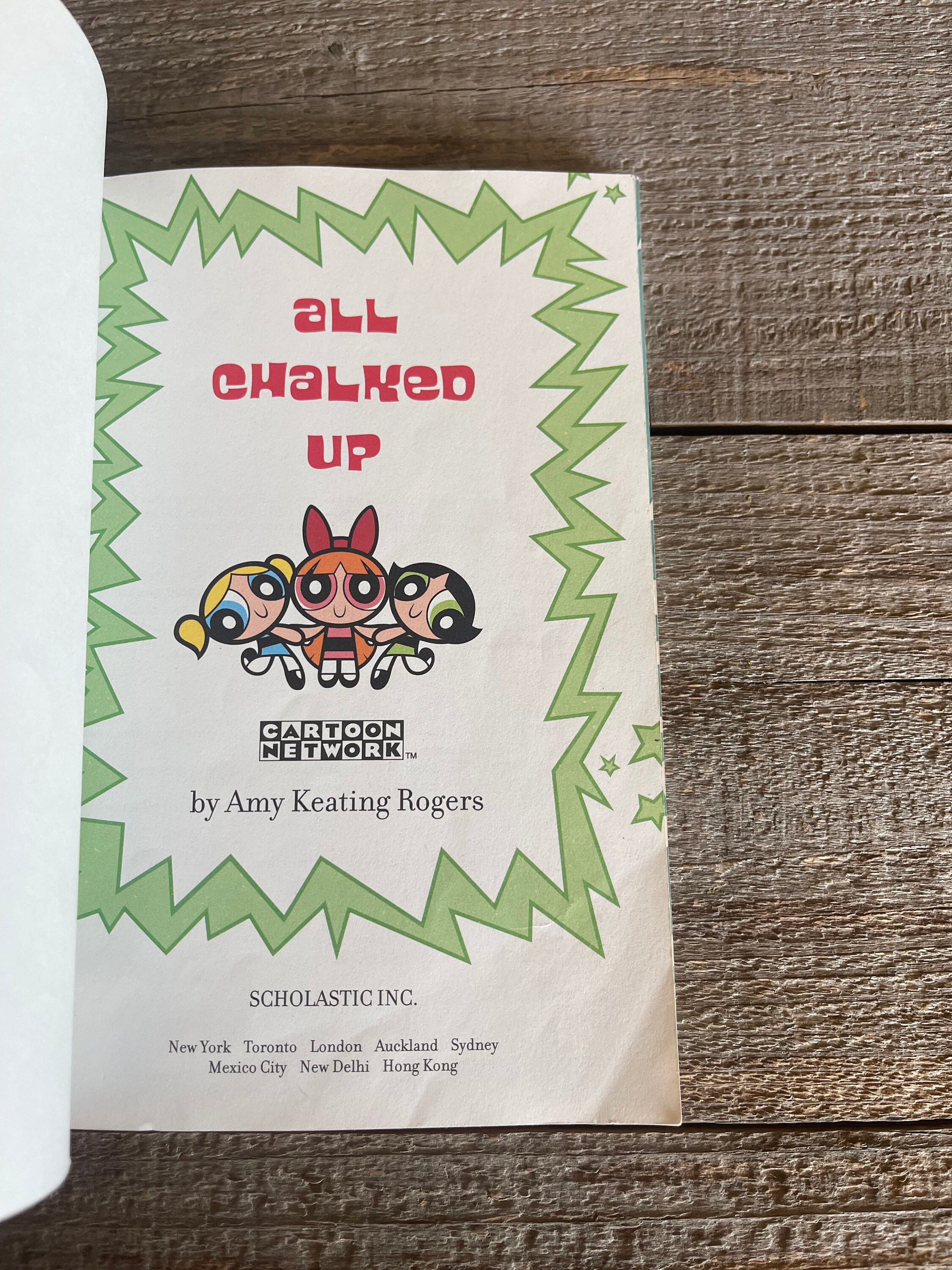 The Powerpuff Girls Chapter Book // Book 2 All Chalked up // - Etsy