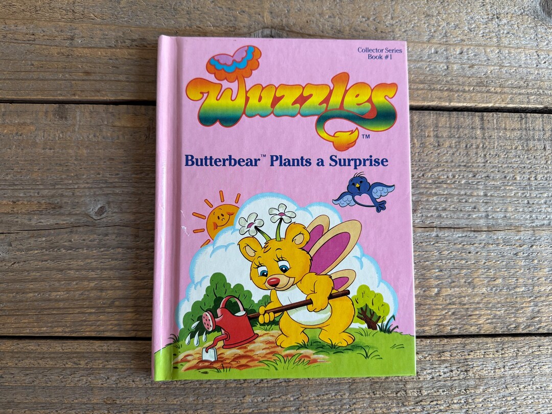 Wuzzles Book // Butterbear Plants a Surprise // 1984 Hardcover Book ...