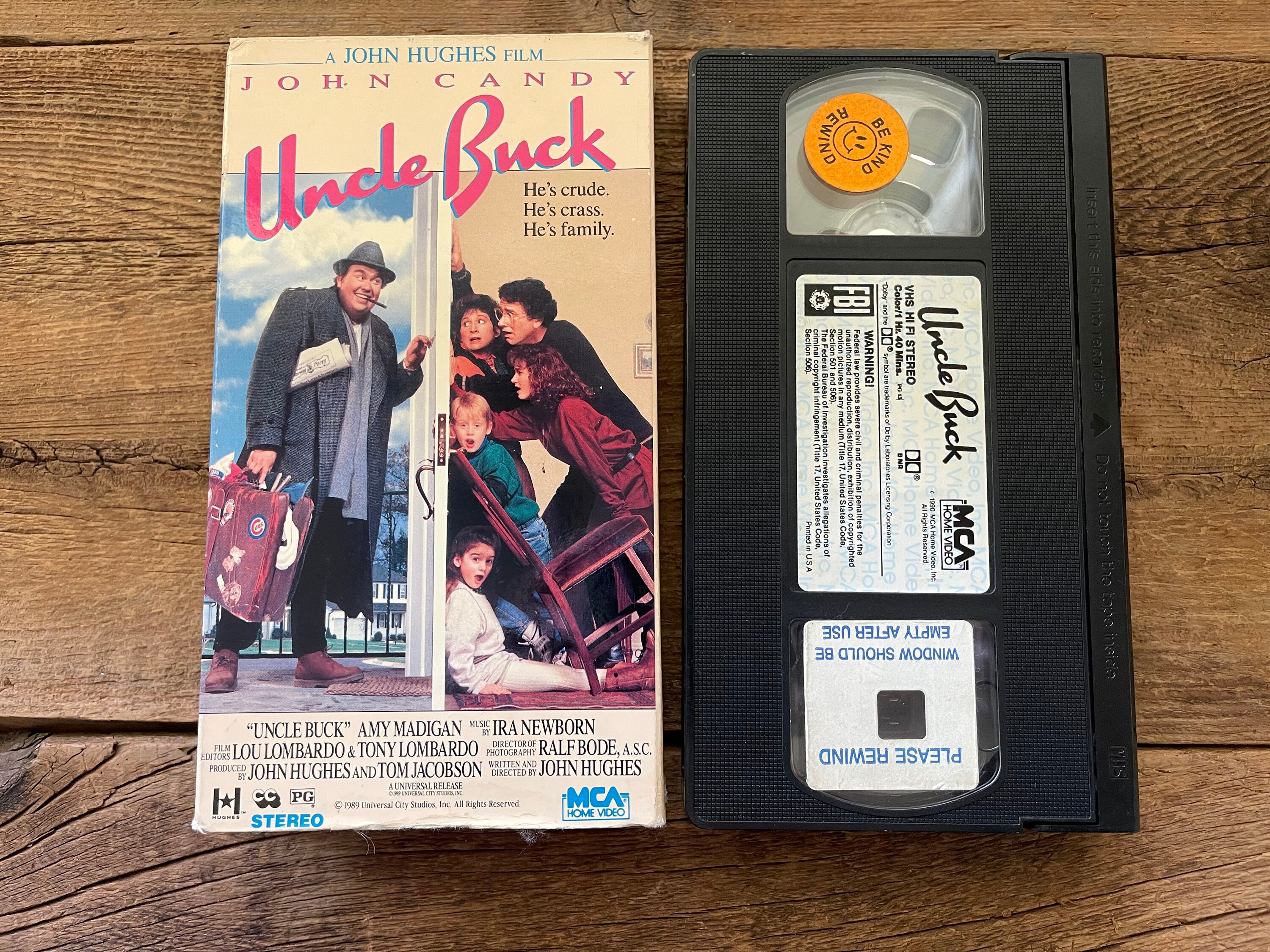 Uncle Buck // Vintage 1989 VHS Comedy Movie // John Candy - Etsy