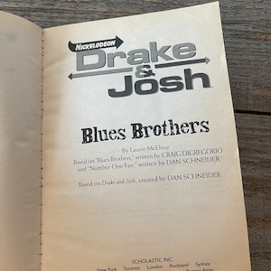Drake & Josh Book // Blues Brothers // Nickelodeon Show // Scholastic ...