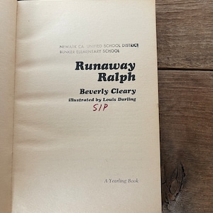 1970's & 1980's Vintage Beverly Cleary Books // You Choose // Ramona ...