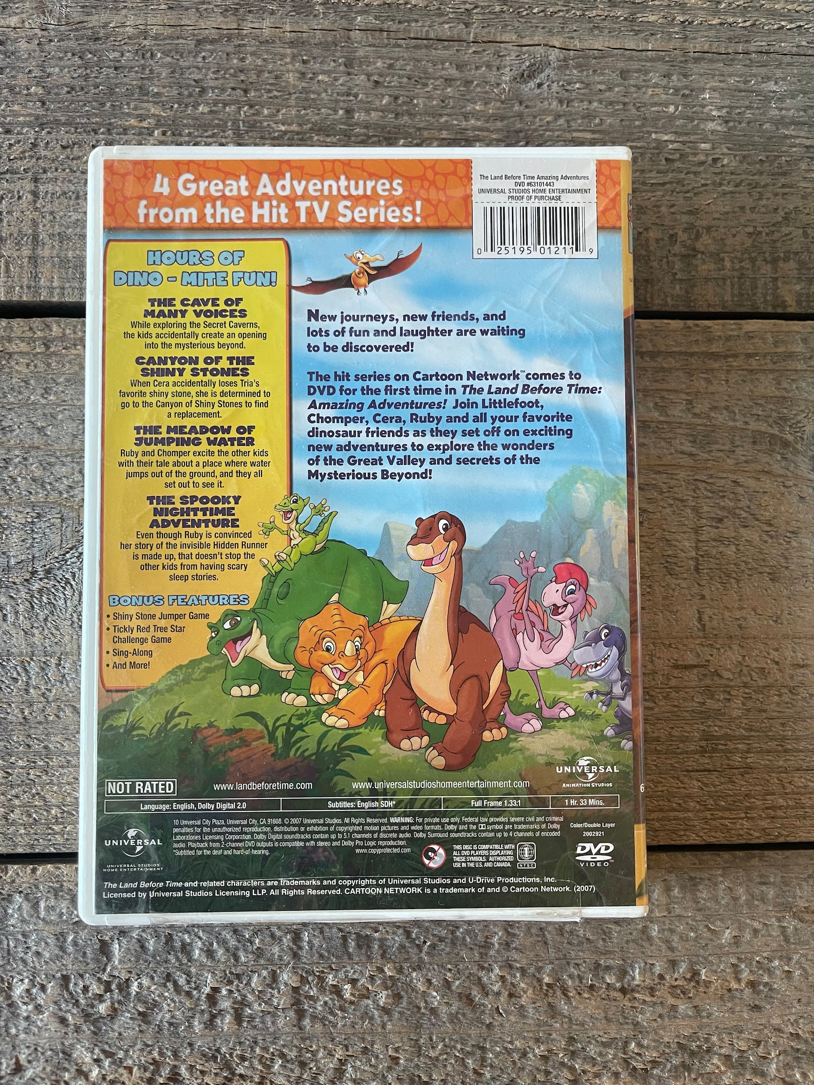 The Land Before Time Amazing Adventures DVD Movie // Featuring 4 Episodes From the TV Series on ...