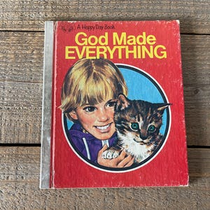 God Made Everything: 1982 Children's Religious Happy Day Book - Etsy