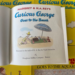 Vintage Curious George Books // You Choose // Margret & H.A. Rey - Etsy