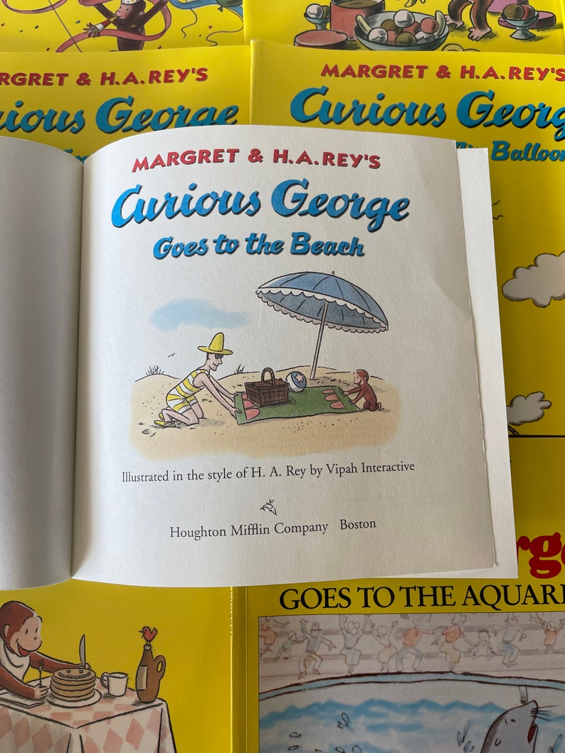Vintage Curious George Books // Sold Individually // Margret & H.A. Rey ...