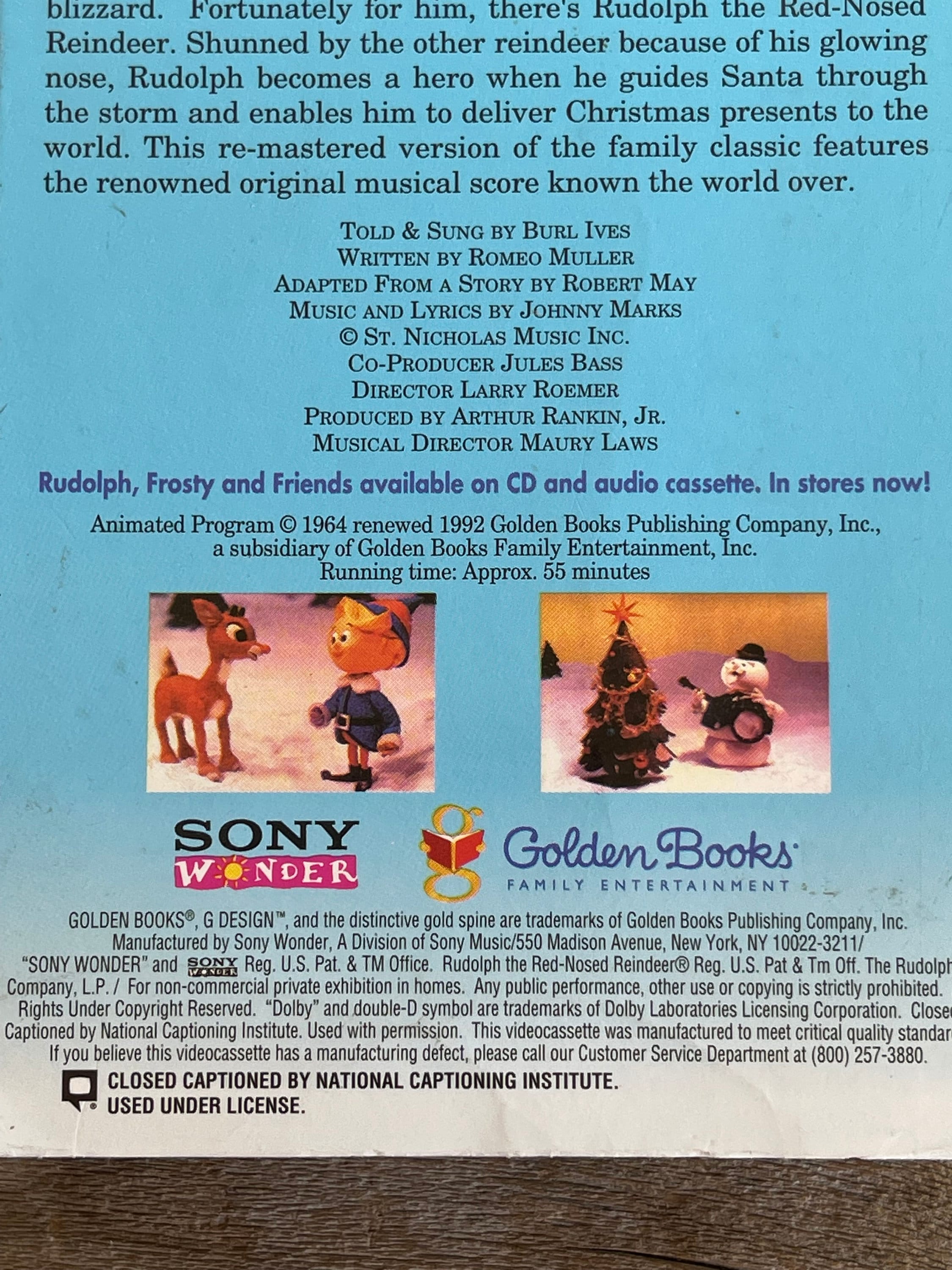 Rudolph the Red-nosed Reindeer VHS Movie // Holiday Classics - Etsy Ireland