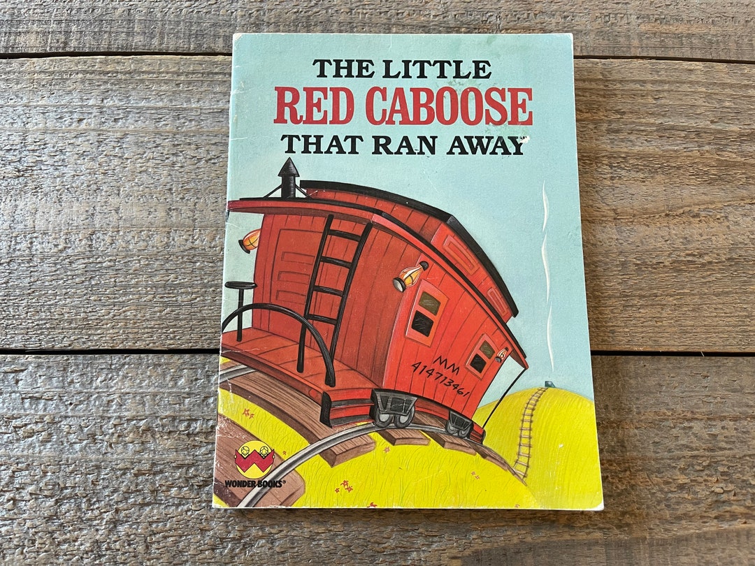 The Little Red Caboose That Ran Away // 1987 Wonder Books // Treasure ...