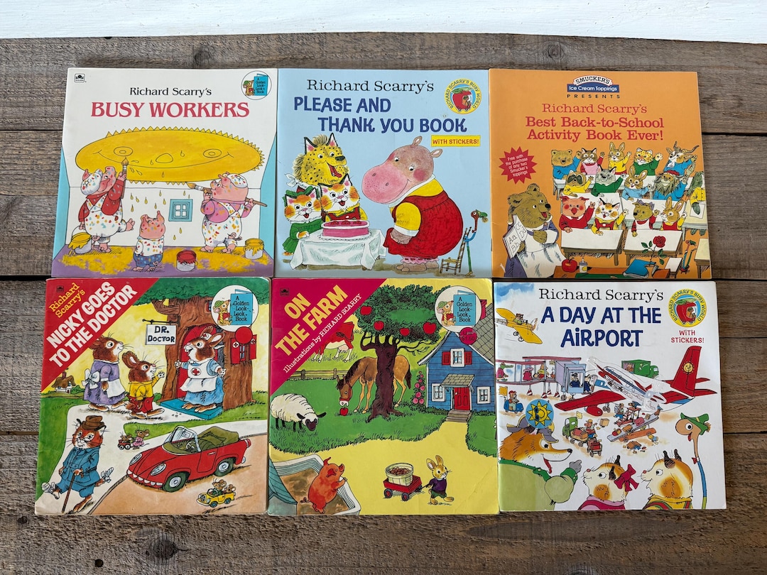 Richard Scarry Books // Sold Individually // Back to School Activity ...