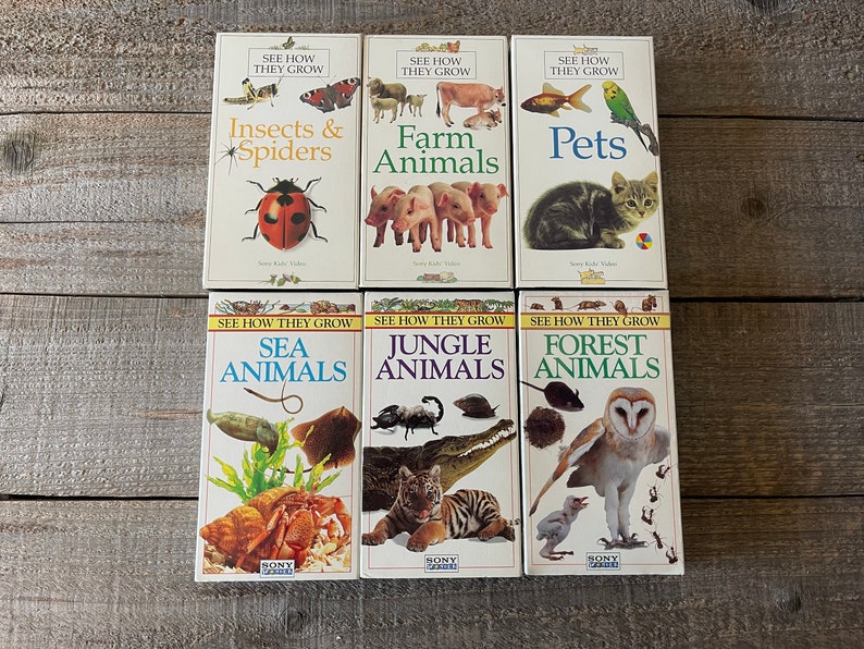 See How They Grow VHS Movies // You Choose // Insects & Spiders, Pets ...