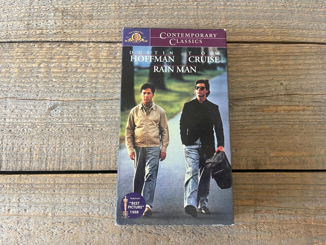 Rain Man VHS Movie // Dustin Hoffman, Tom Cruise // 1988 Comedy Action ...