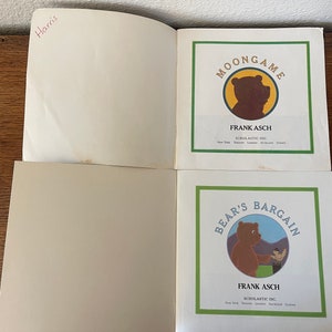 Vintage Moonbear Books // Frank Asch // Sold Individually // Happy ...