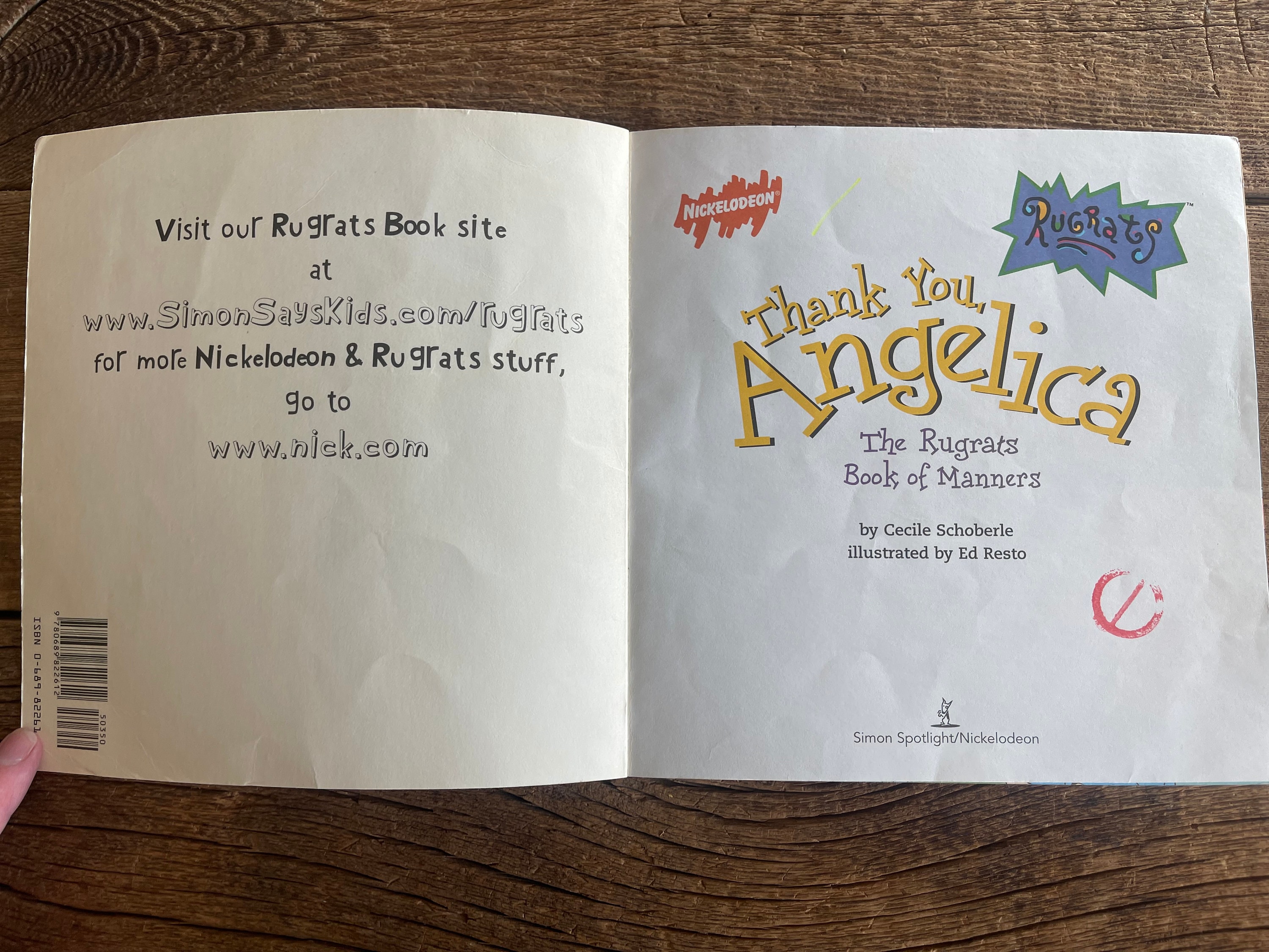 Thank You Angelica the Rugrats Book of Manners // Nick Jr. - Etsy