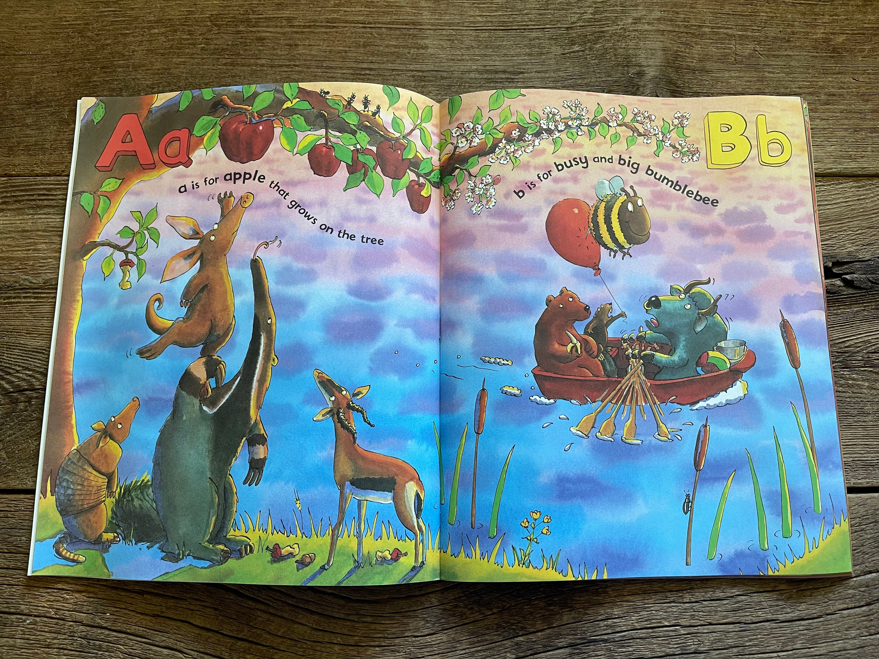 K is for Kissing a Cool Kangaroo // Giles Andreae // Vintage - Etsy