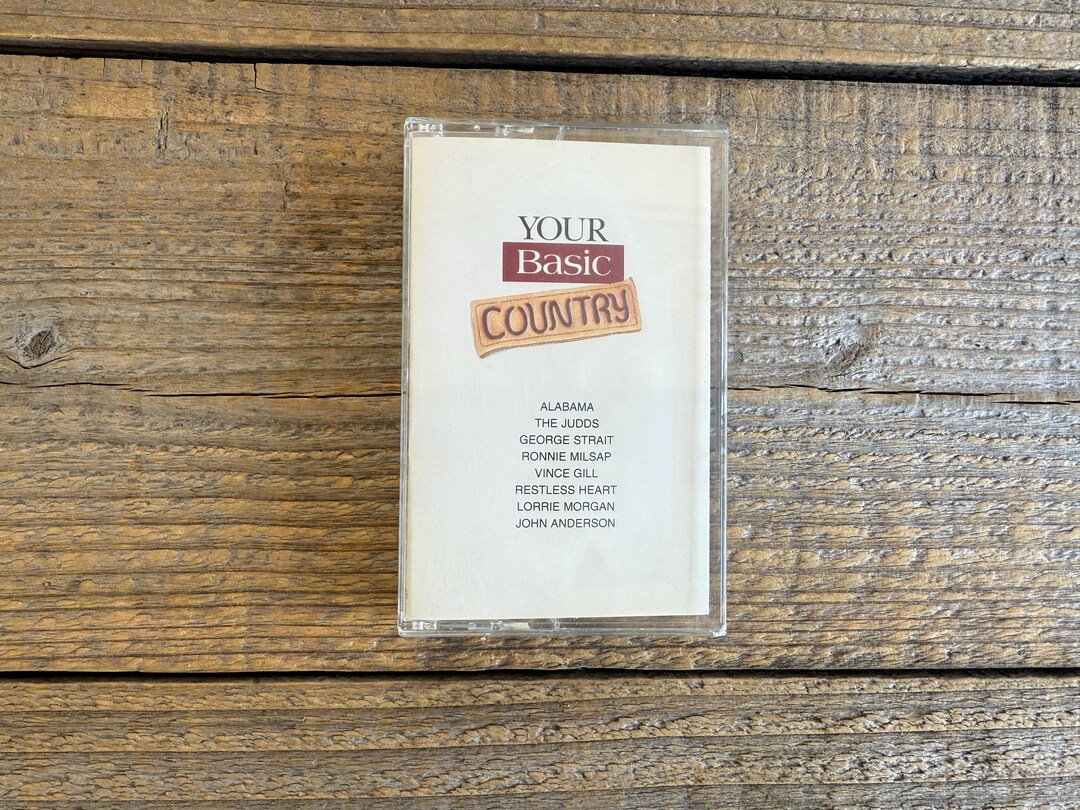 Country Music Cassette // Your Basic Country // 1993 // Alabama, the ...
