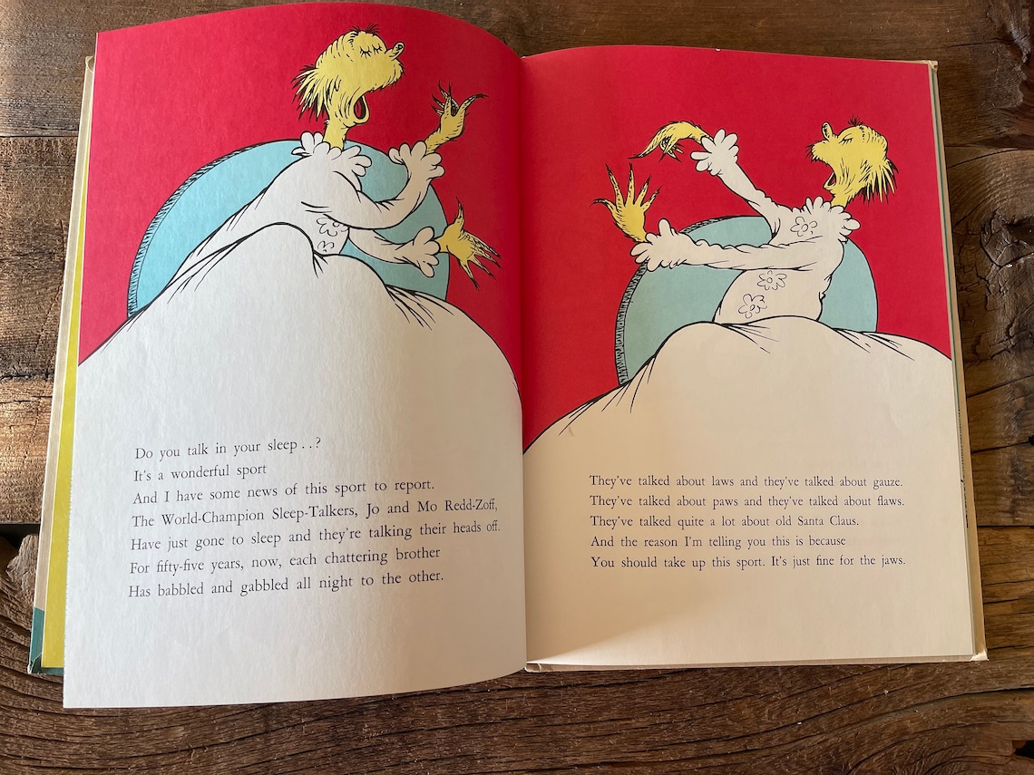 Vintage Dr. Seuss's Sleep Book 1962 - Etsy
