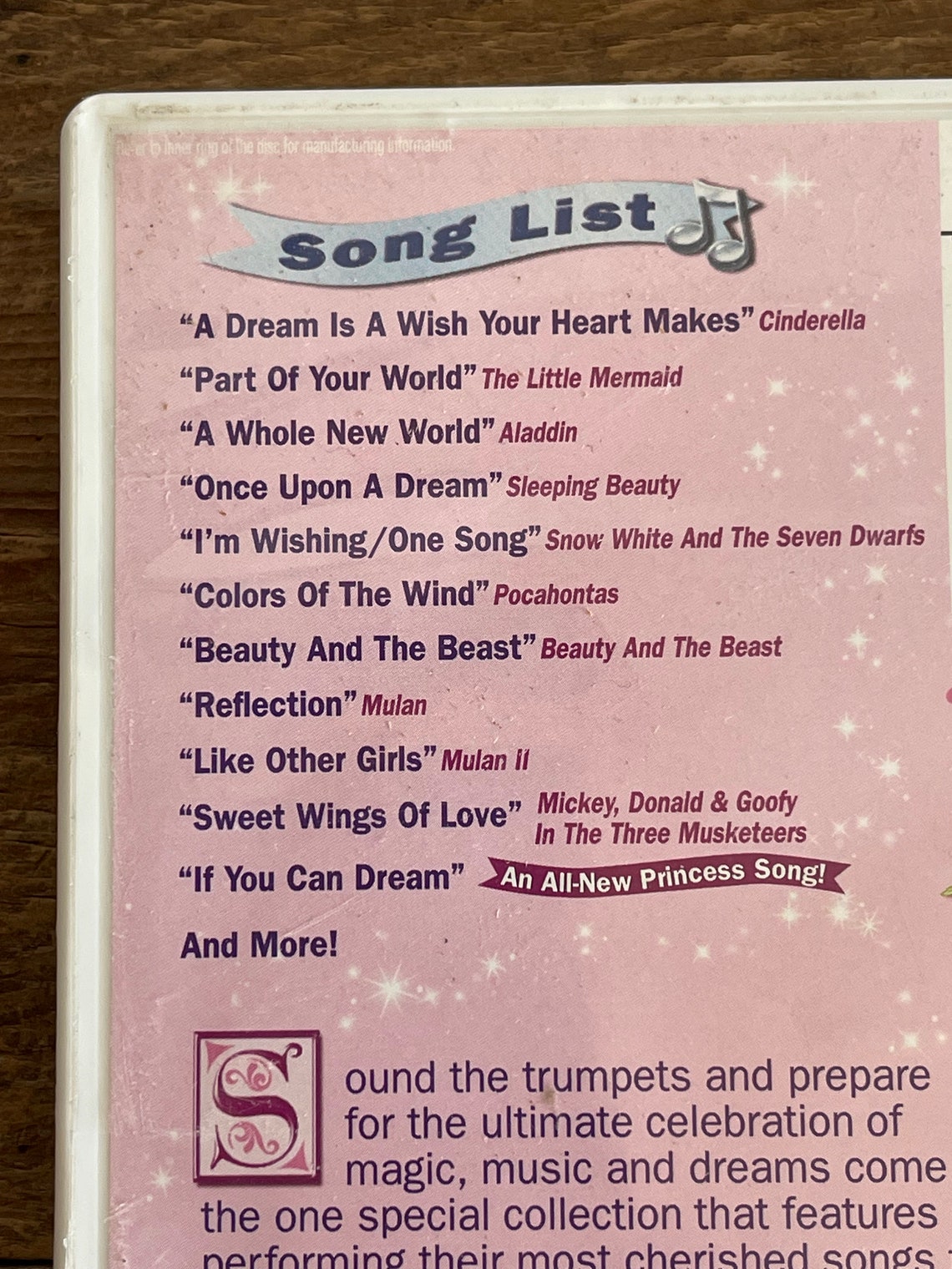 Disney Princess DVD // Sing Along Songs // Once Upon A Dream - Etsy
