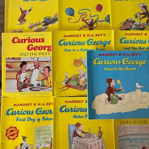 Vintage Curious George Books // You Choose // Margret & H.A. Rey - Etsy