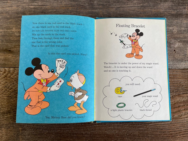 The Mickey Mouse Magic Book // Disney's Wonderful World of - Etsy