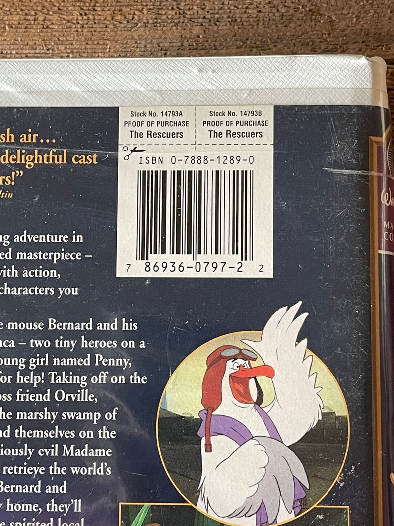 The Rescuers // Masterpiece Collection // Vintage Disney VHS - Etsy