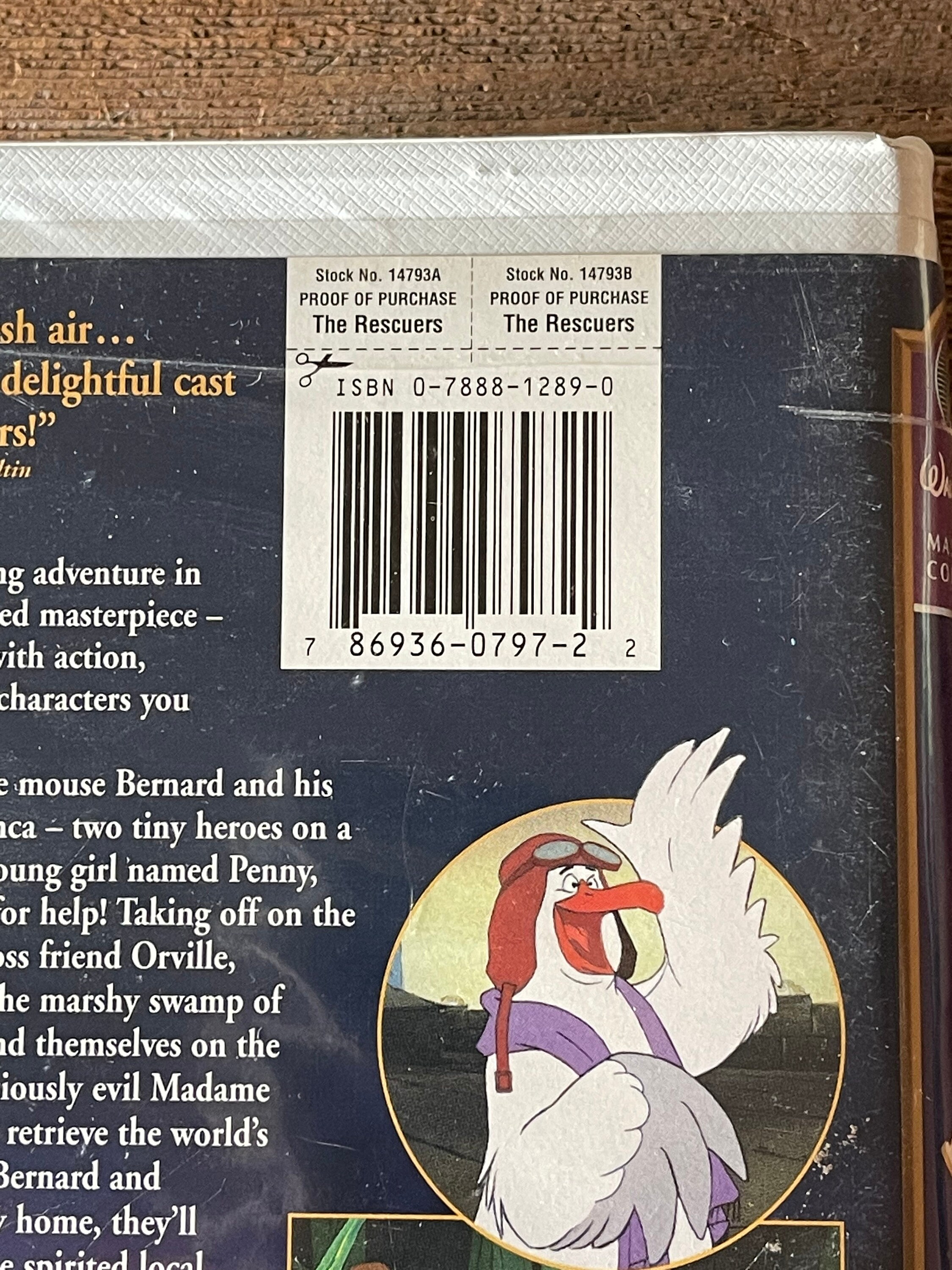 The Rescuers // Masterpiece Collection // Vintage Disney VHS - Etsy