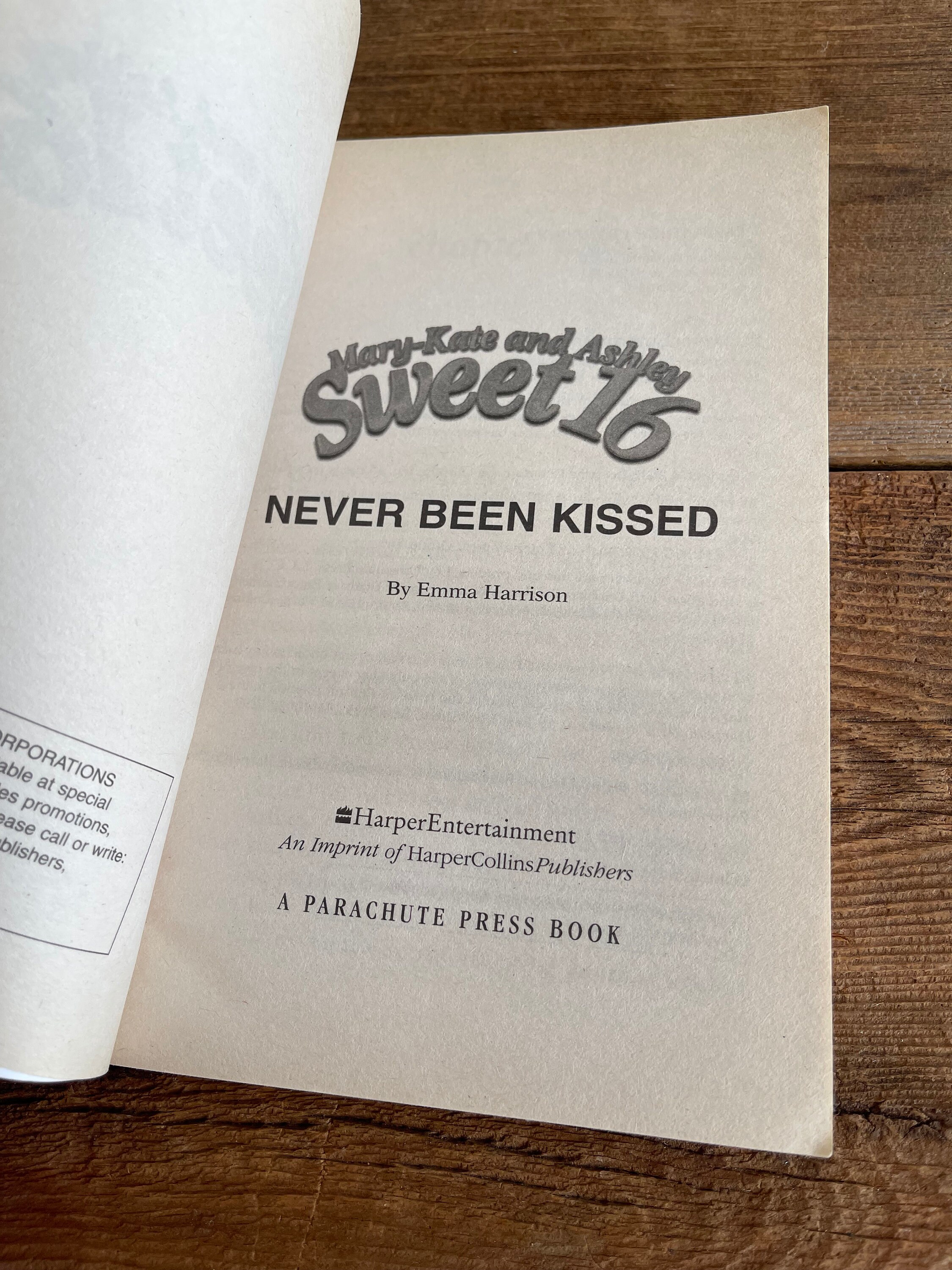 Mary-kate & Ashley Sweet 16, Never Been Kissed // 2002 // Book 1 ...