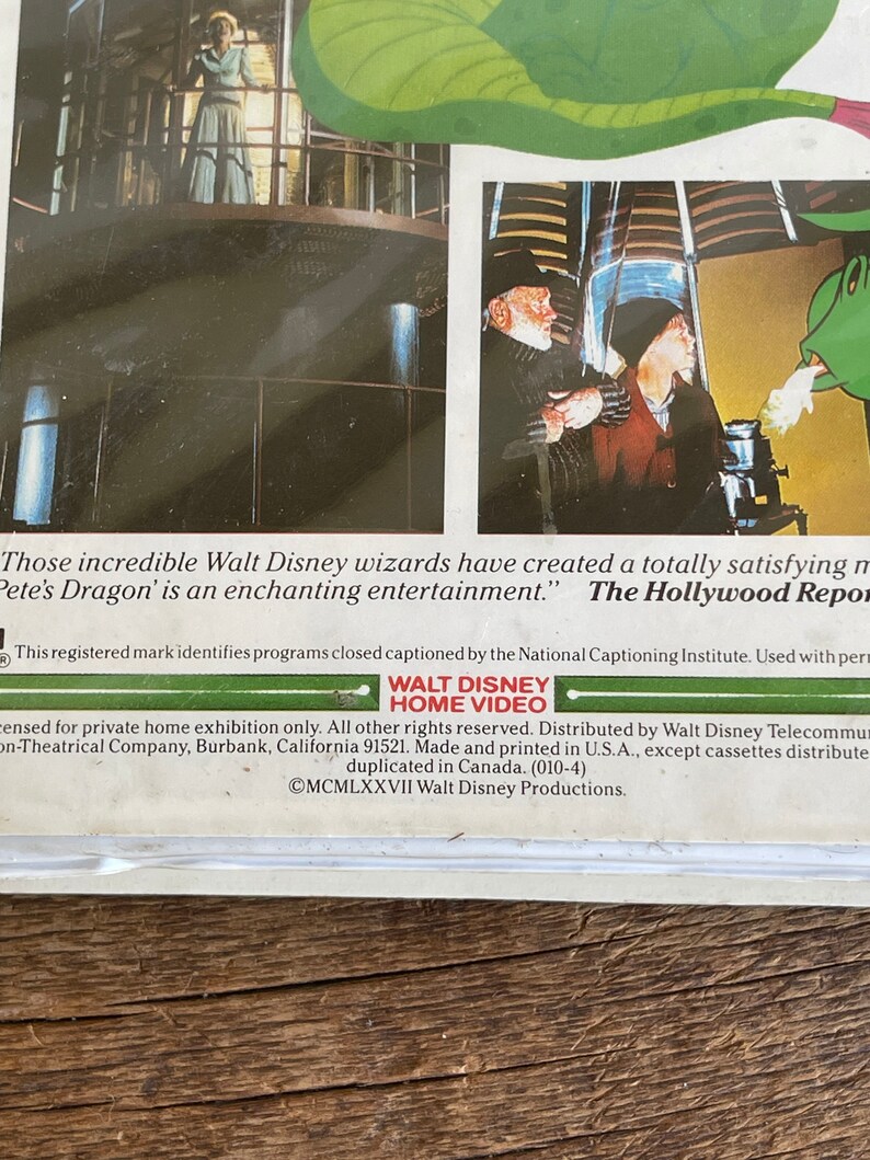Pete's Dragon // Vintage Walt Disney VHS Tape - Etsy