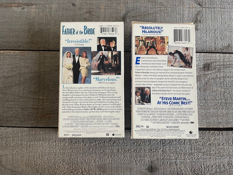 Father of the Bride VHS Movies // You Choose // Steve Martin - Etsy
