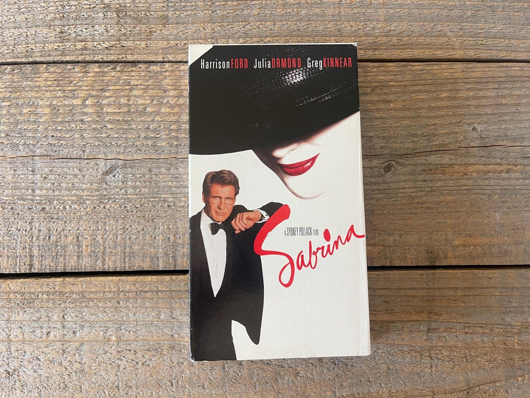 Sabrina VHS Movie // 1996 Romantic Comedy // Harrison Ford, Julia ...
