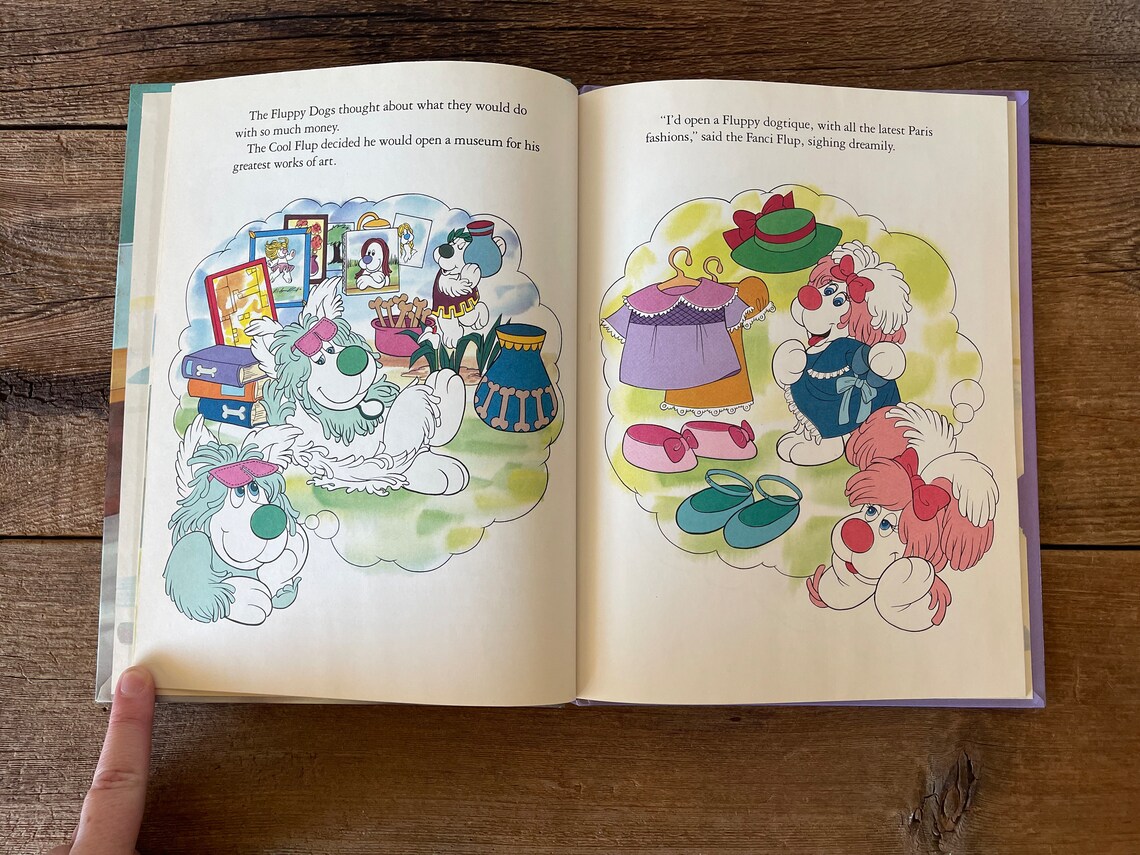 Disney's Fluppy Dogs Book // Fluppy Dogs to the Rescue // 1986 Golden ...