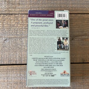 Rain Man VHS Movie // Dustin Hoffman, Tom Cruise // 1988 Comedy Action ...