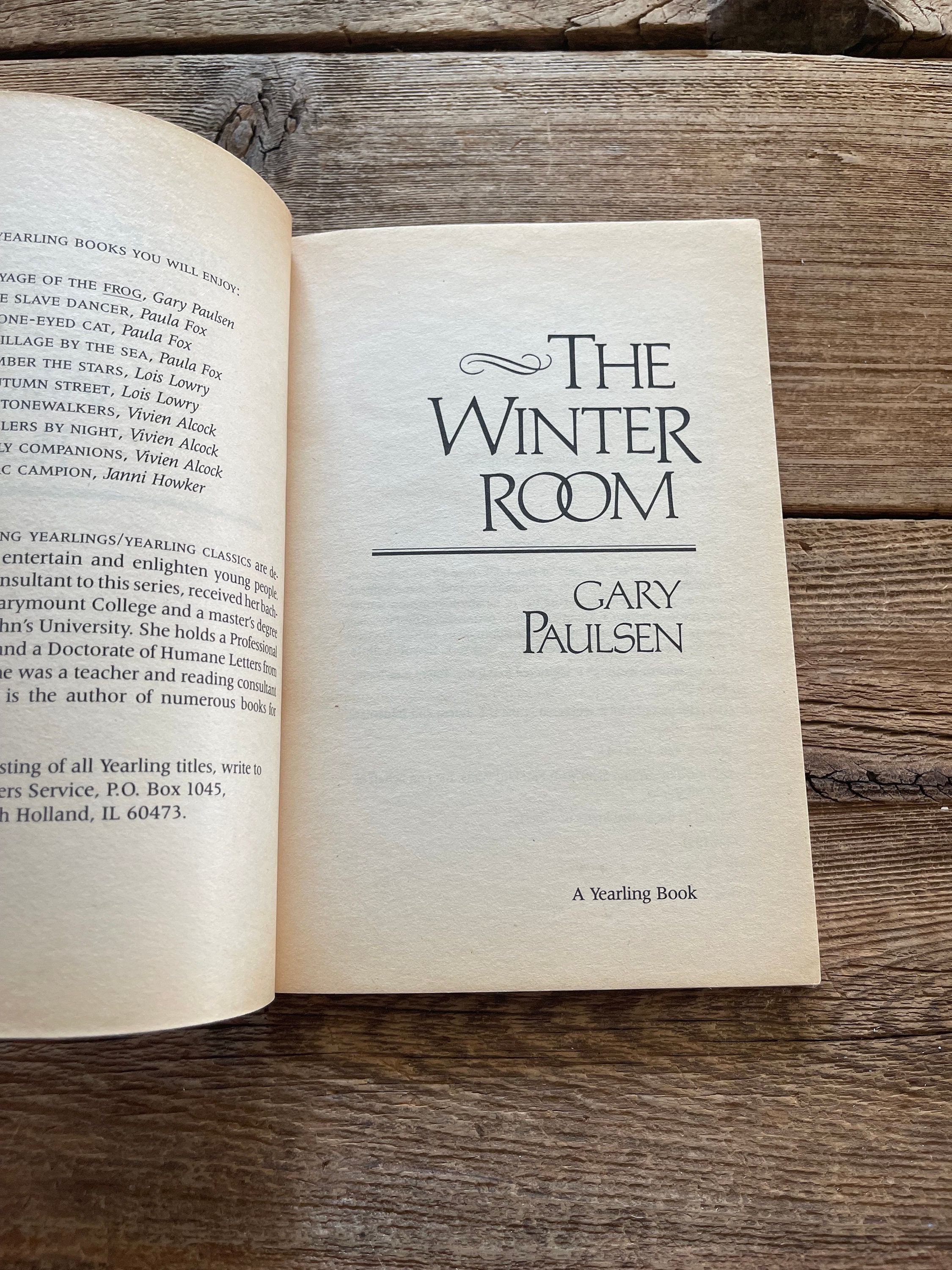 Gary Paulsen The Winter Room